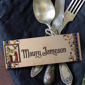 Medieval Style Place Setting Cards - Etsy