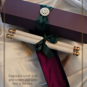 Medieval Wedding Invitation Scroll-rolled With Scroll Rods - Etsy