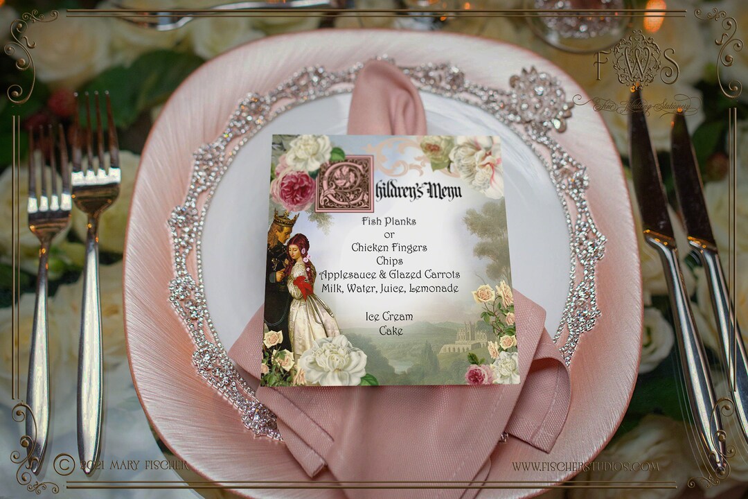 Printed Fairy Tale- Ever After Theme Children's Wedding Reception or ...