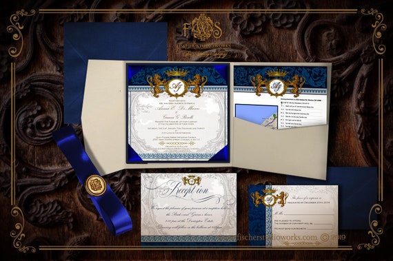 Royal Medieval or Regency Style Wedding Invitations | Etsy
