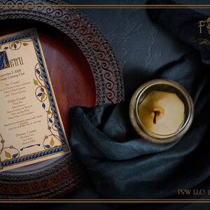 Medieval Menu Card for Wedding Receptions or Themed Events - Etsy