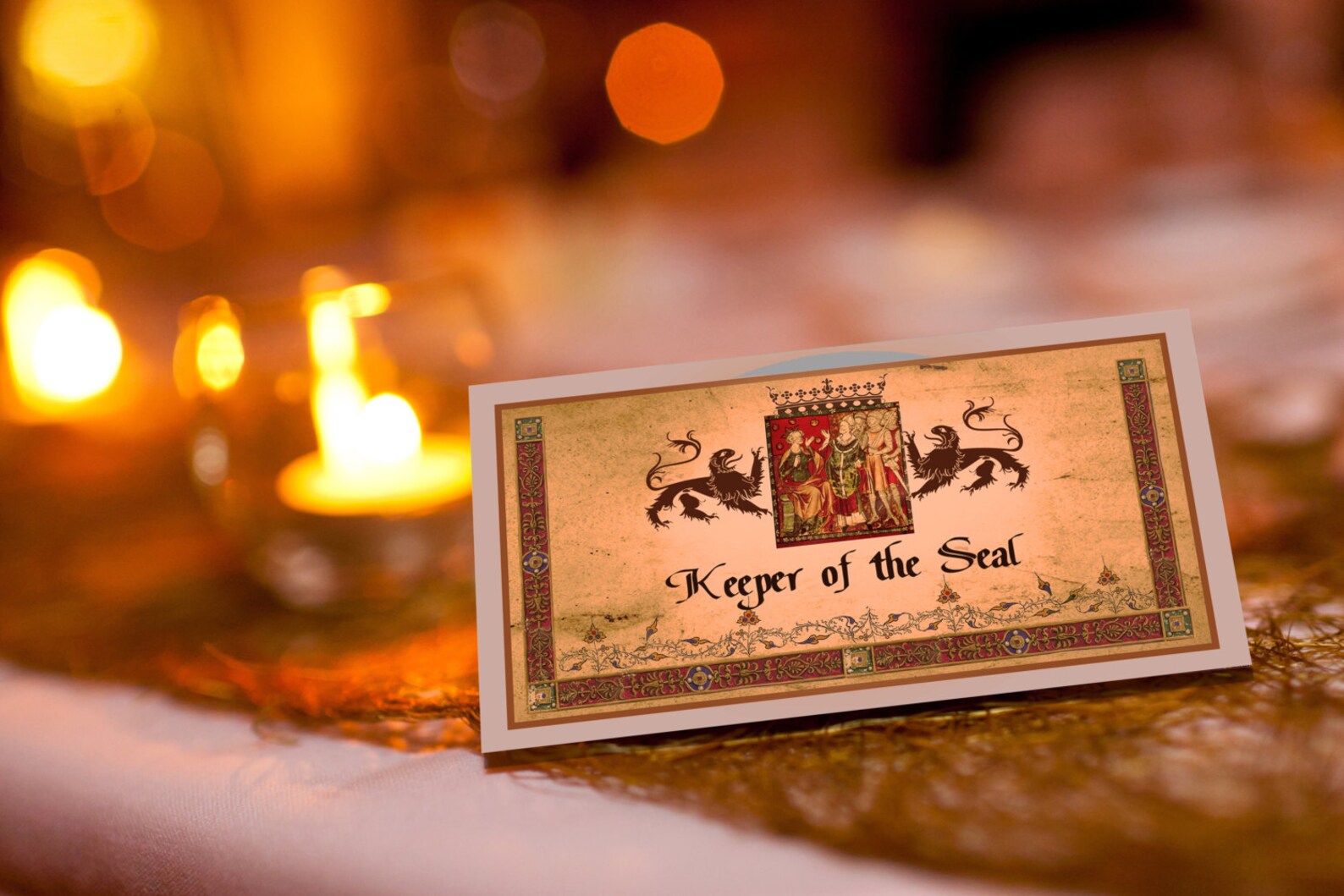 Medieval Wedding Table Place Name Cards - Etsy