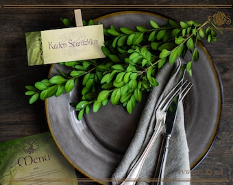 Medieval Style Place Setting Cards - Etsy