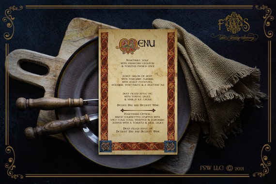 Medieval Banquet Menu