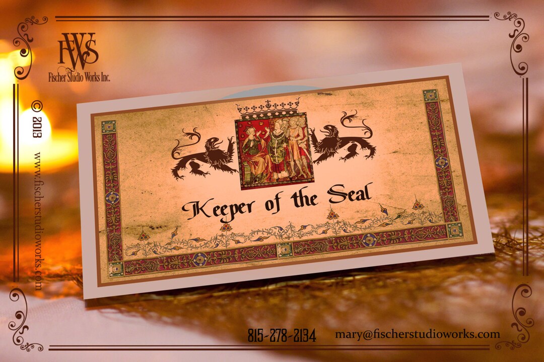 Medieval Wedding Table Place Name Cards - Etsy