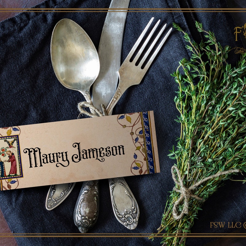 Place Setting Card - Etsy