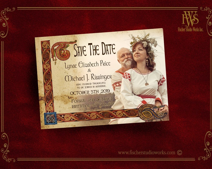 Medieval Norse Viking Wedding Invitation Set - Etsy