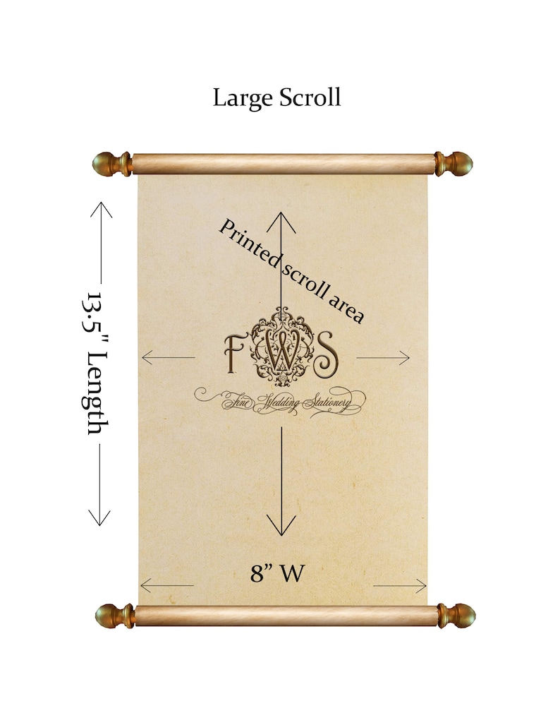 Medieval Wedding Invitation Scroll-rolled With Scroll Rods - Etsy