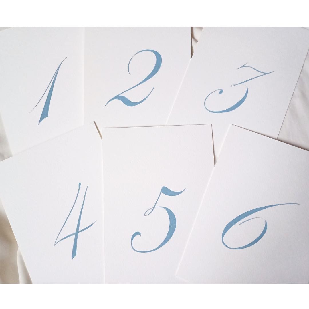 Handpainted Table Signs, Table Markers for Wedding, Table Numbers MORE ...