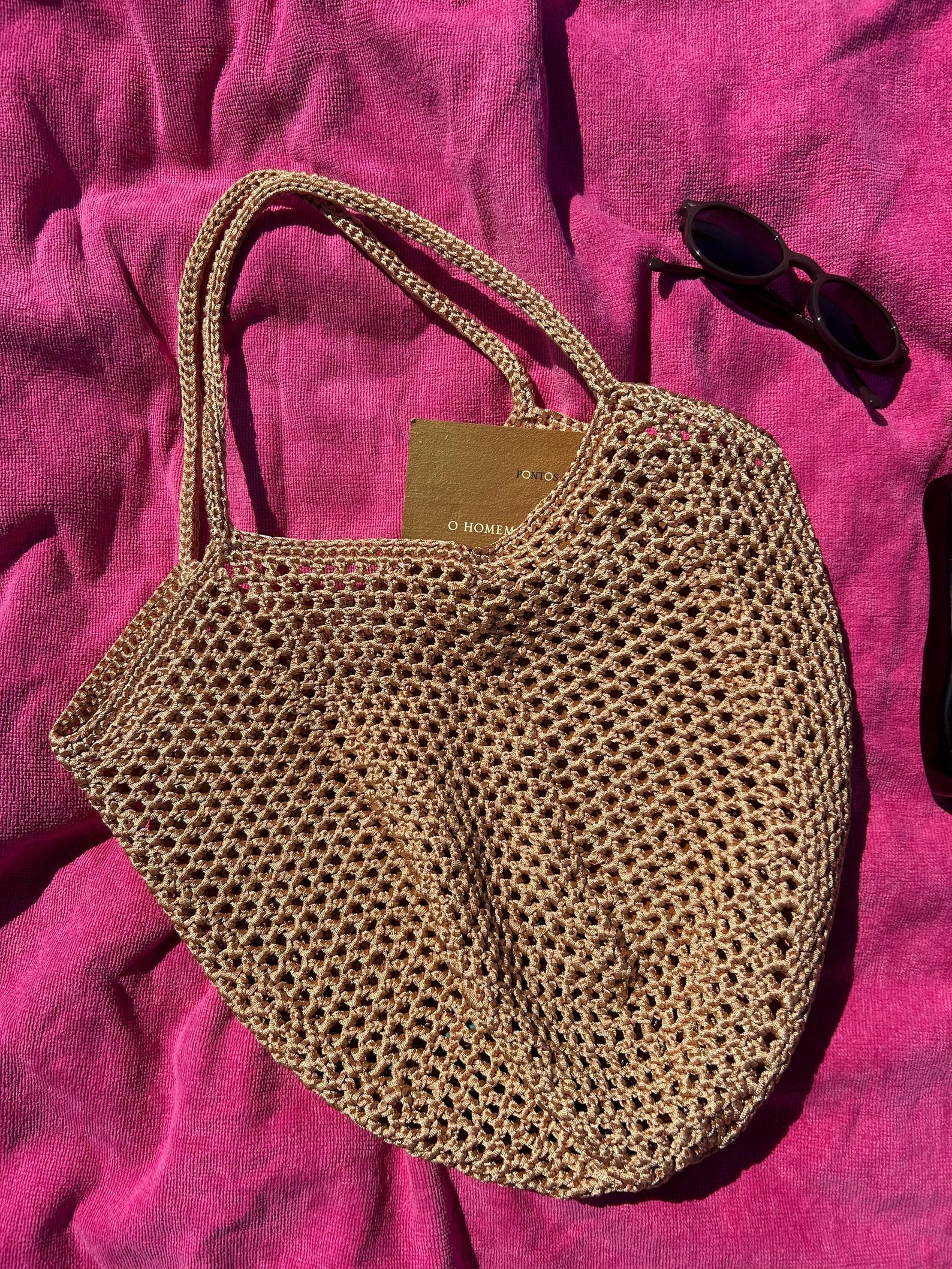 Handmade Crochet Beach Tote Bag: Lightweight Boho Market Bag - Etsy