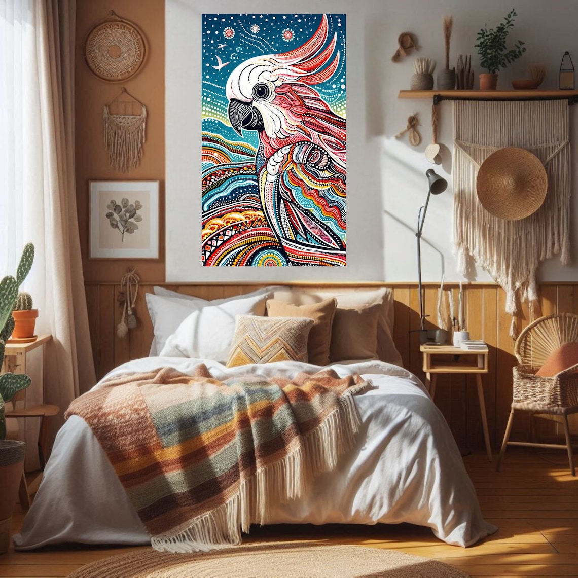 Aboriginal Art Wall Poster, Australian Dot Art. Wall Art Poster. Wall ...