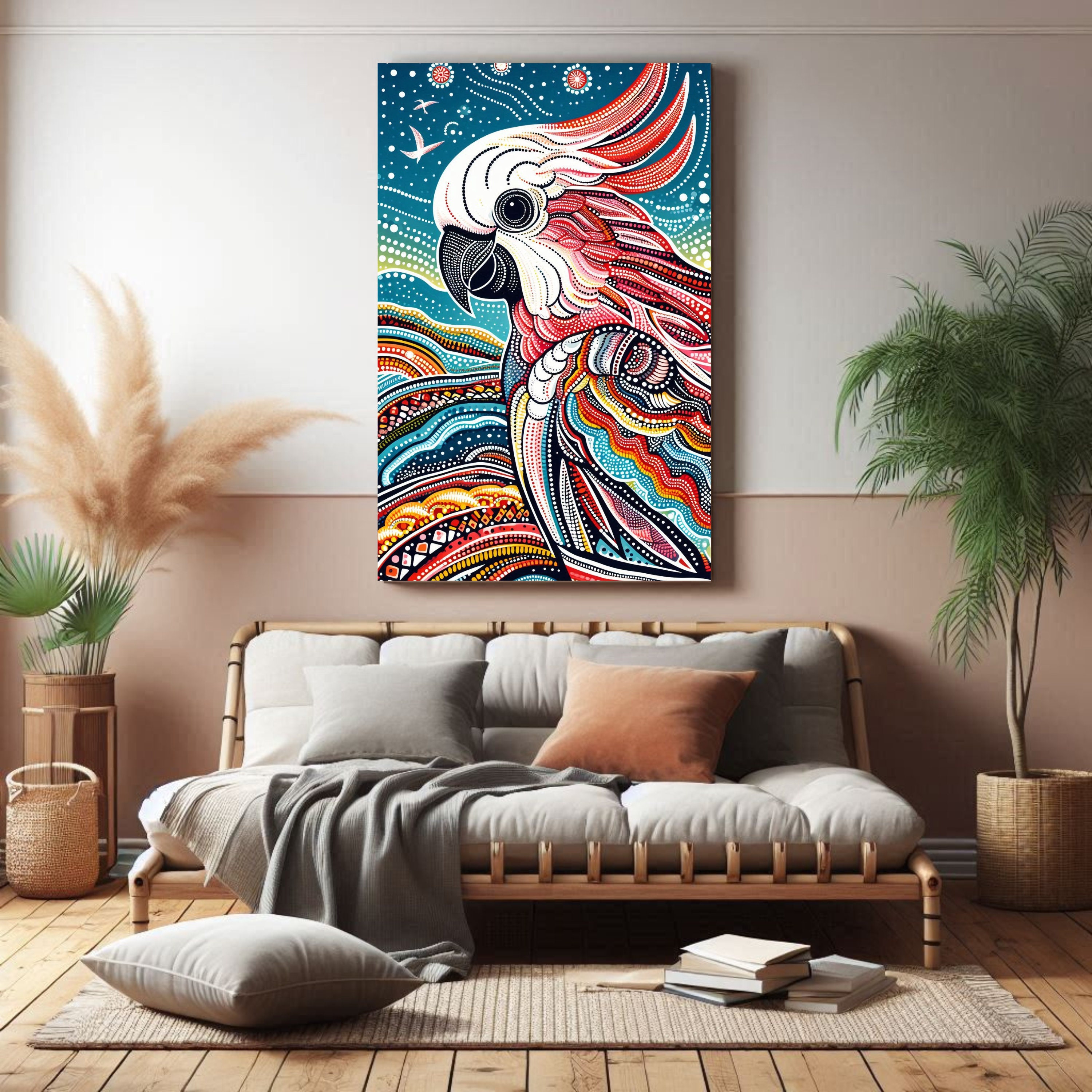 Aboriginal Art Wall Poster, Australian Dot Art. Wall Art Poster. Wall ...