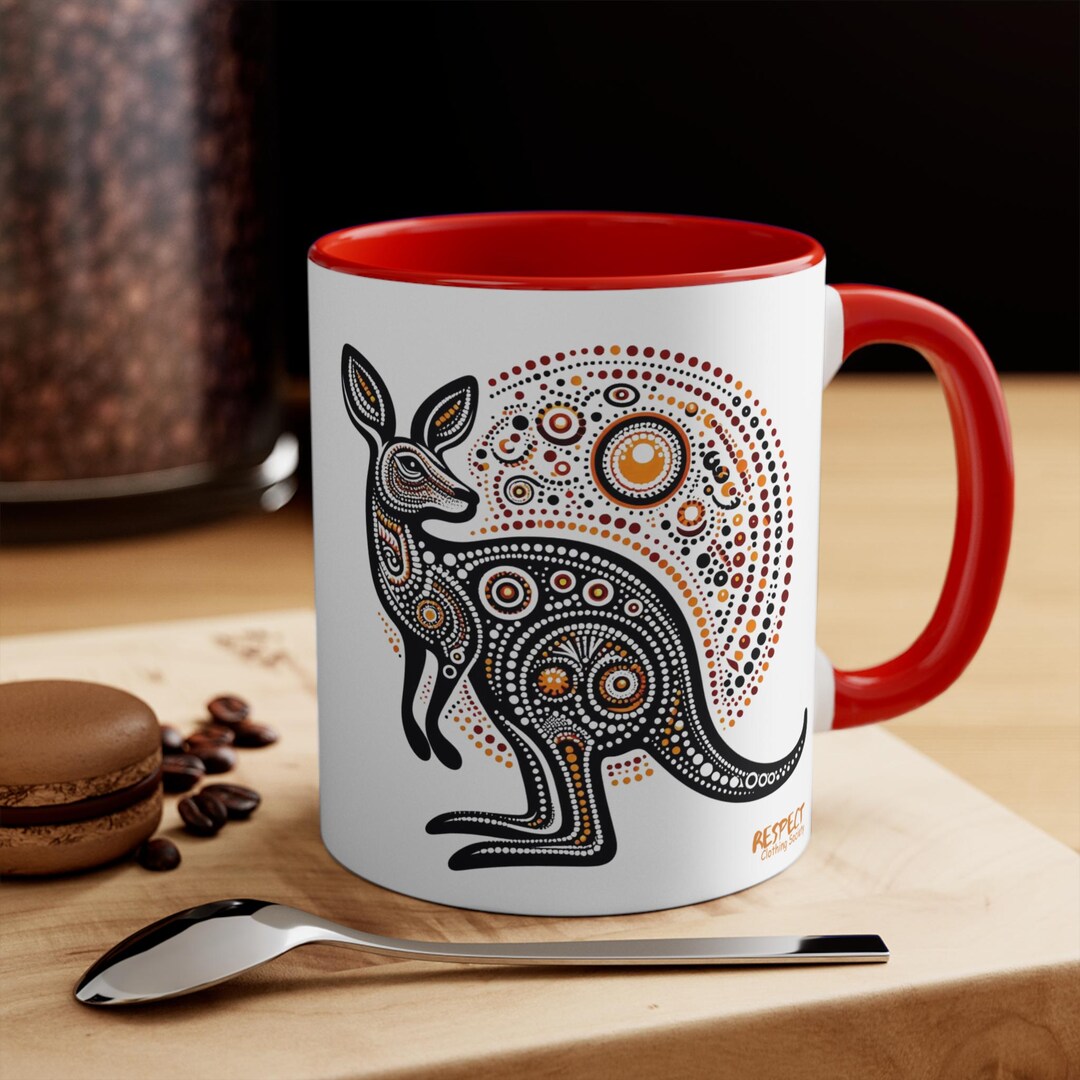 Kangaroo Mug Unique, Original Design Animal Mug. Stylish Wildlife ...