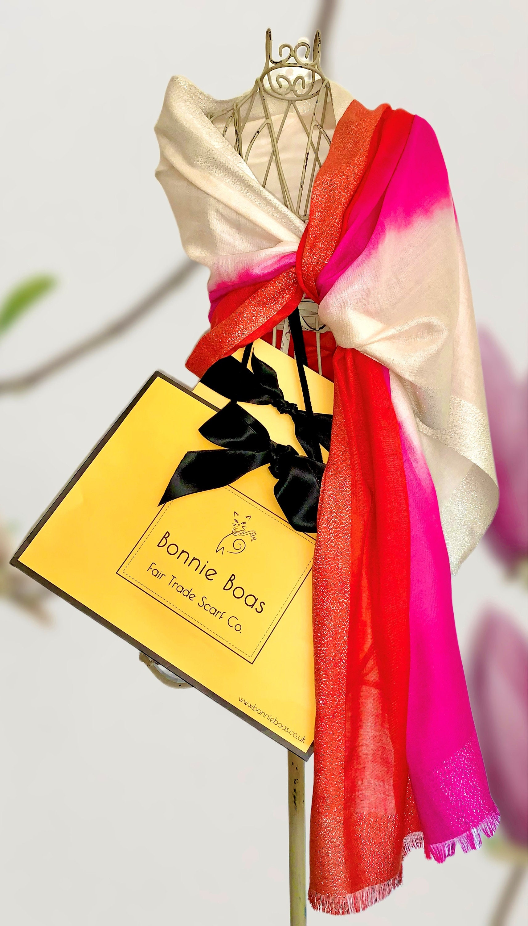 Complimentary Gift Wrapping, Fair Trade Scarf Luxury Packaging Gift Bag ...