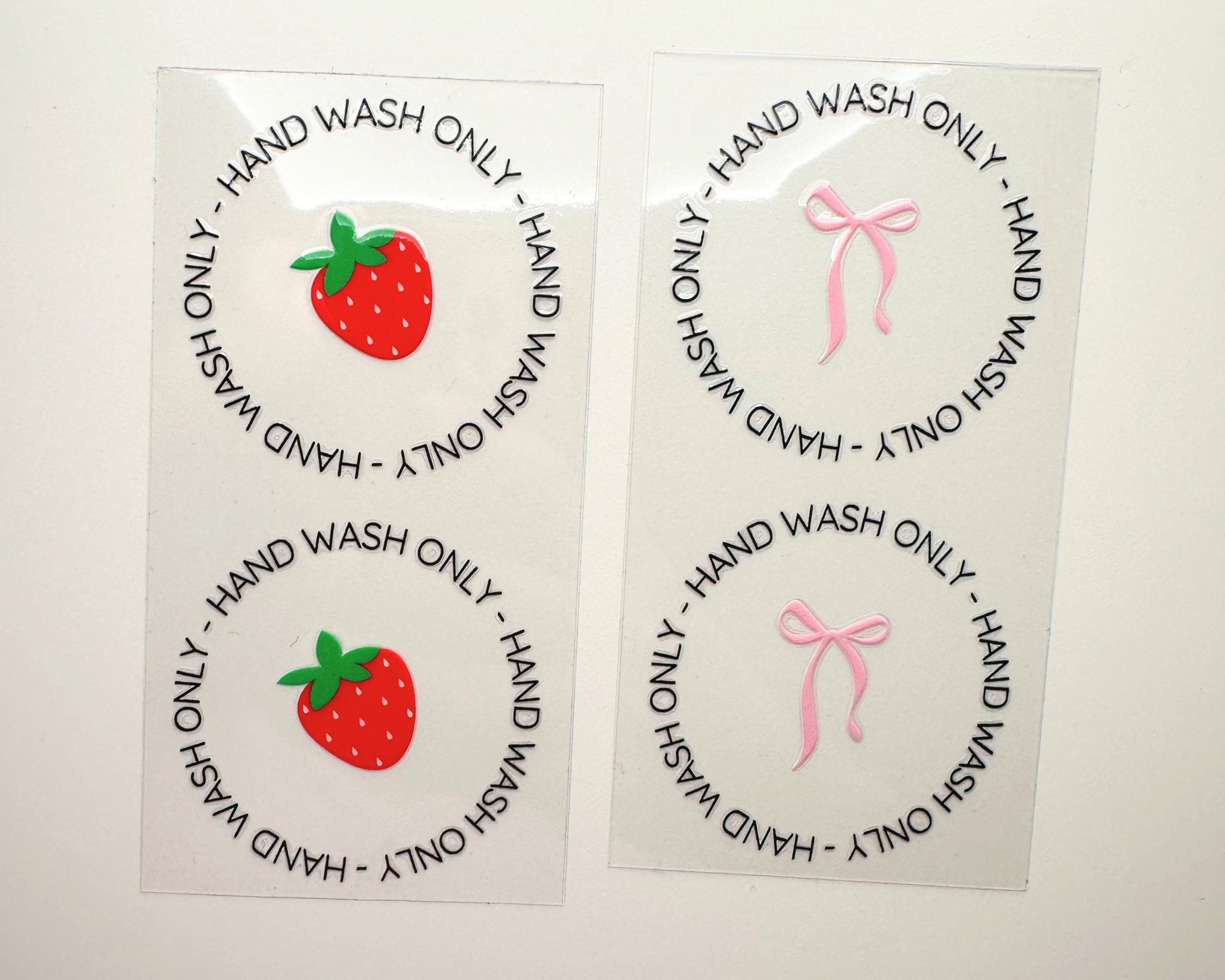 Hand Wash Only UV DTF Stickers, Hand Wash Only Stickers,uv Dtf Stcikers ...