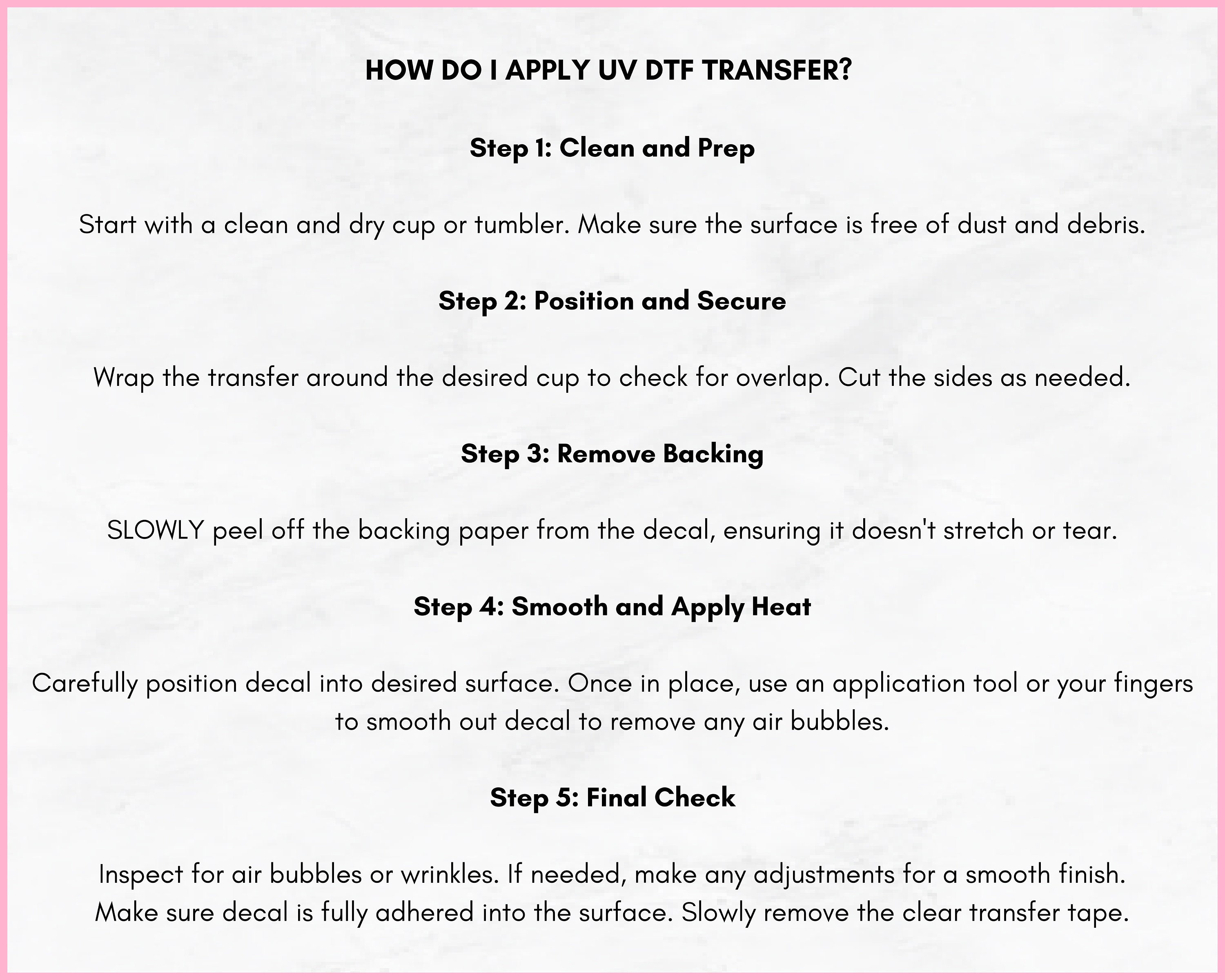 Pink Floral Bows UV DTF Cup Wrap 16oz, Daisy Bow Girly Cup Decal ...