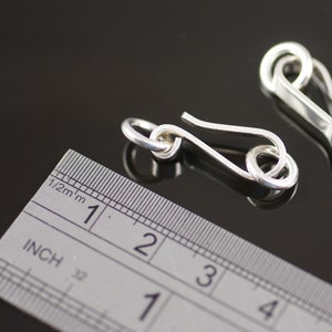 Two Big Hook Clasp Sets - Handmade Heavyweight Ethical Sterling Silver ...