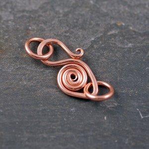 Three Handmade Pure Copper Swan Hook Clasp Sets - Heavyweight - Etsy