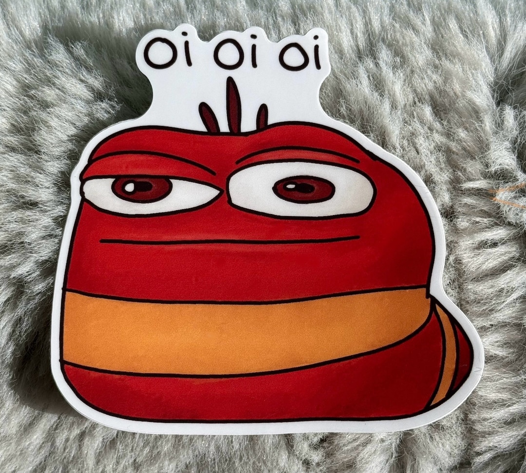 Oi Oi Oi Sticker, Oi Oi Oi Larva, Funny Sticker - Etsy