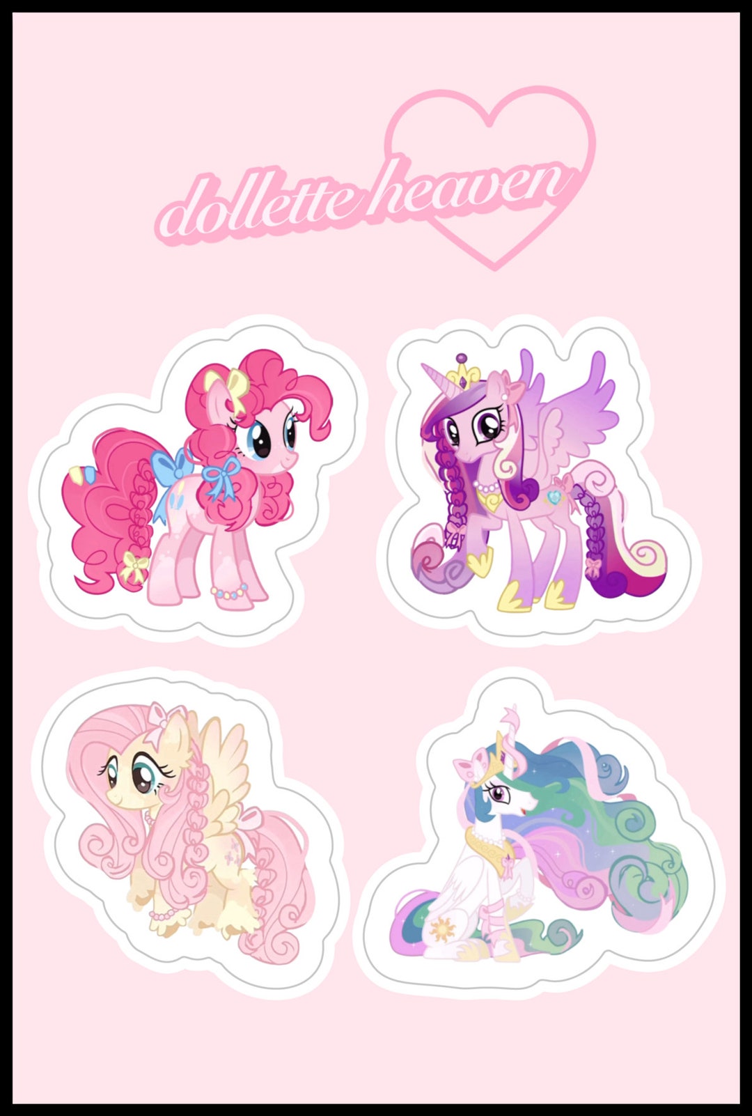 My Little Pony Sticker Sheet - Etsy