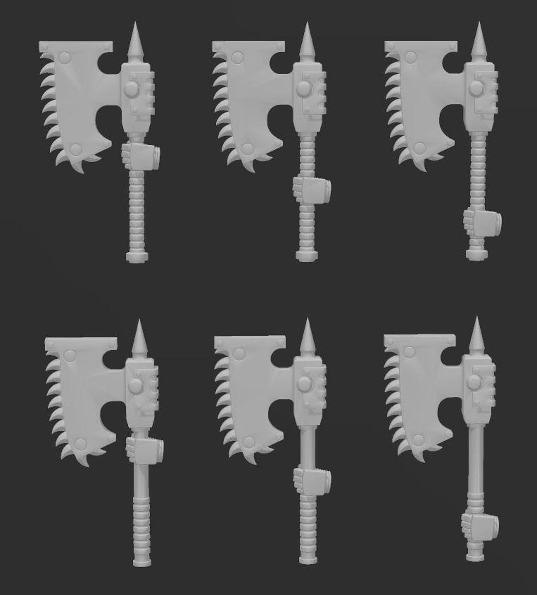Chain Axe Set 3 for Heresy Miniatures - Etsy