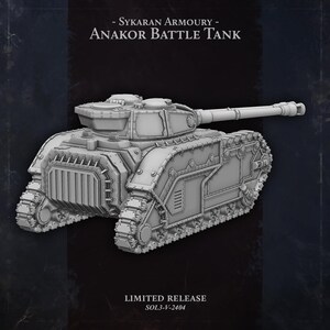 Anakor Battle Tank 28mm/32mm Model Kit - Etsy