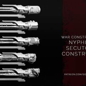 Nyphia-class Secutor Construct for Sci-fi 28mm/32mm Tabletop Wargames ...