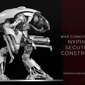 Nyphia-class Secutor Construct for Sci-fi 28mm/32mm Tabletop Wargames ...