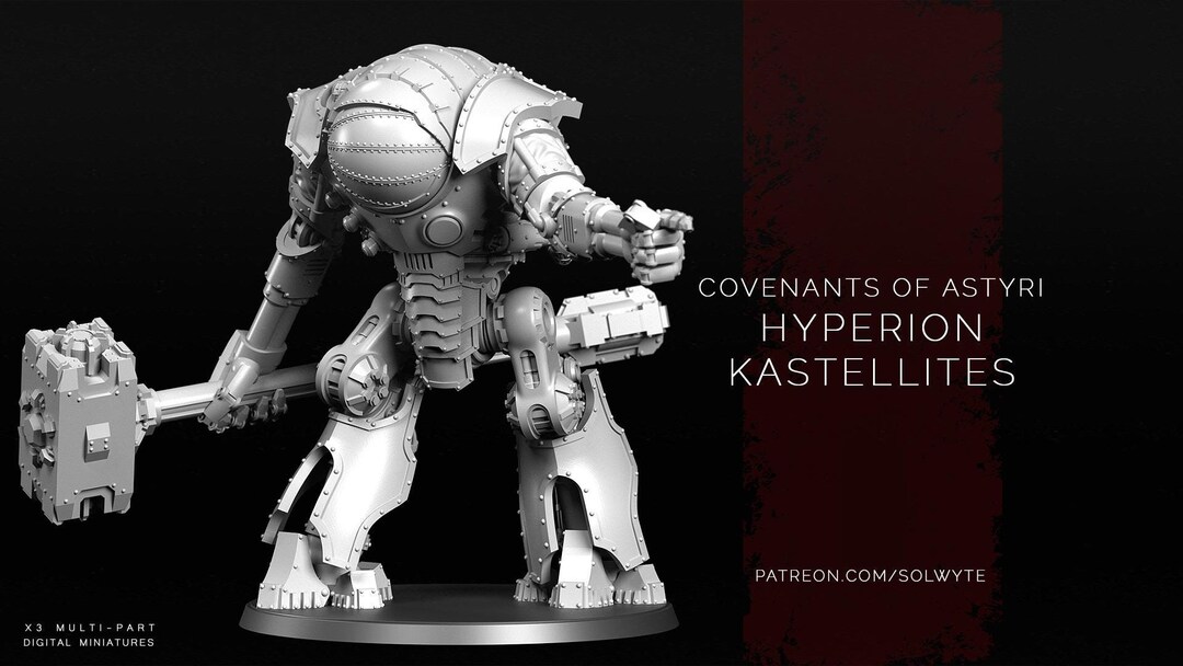 Hyperion Kastellite Robot for Sci-fi 28mm/32mm Tabletop Wargames - Etsy