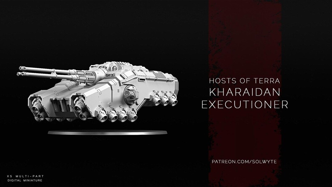 Kharaidan Executioner Tank 28mm/32mm Tabletop Model Kit - Etsy
