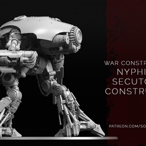 Nyphia-class Secutor Construct for Sci-fi 28mm/32mm Tabletop Wargames ...