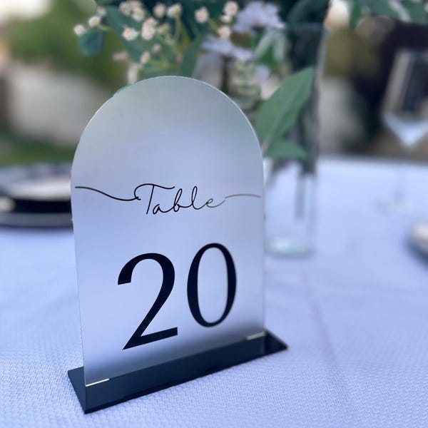 Party Table Numbers - Etsy
