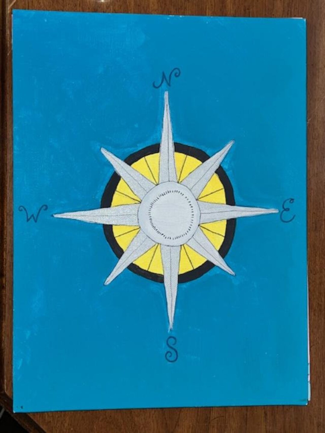 Compass Painting - Etsy