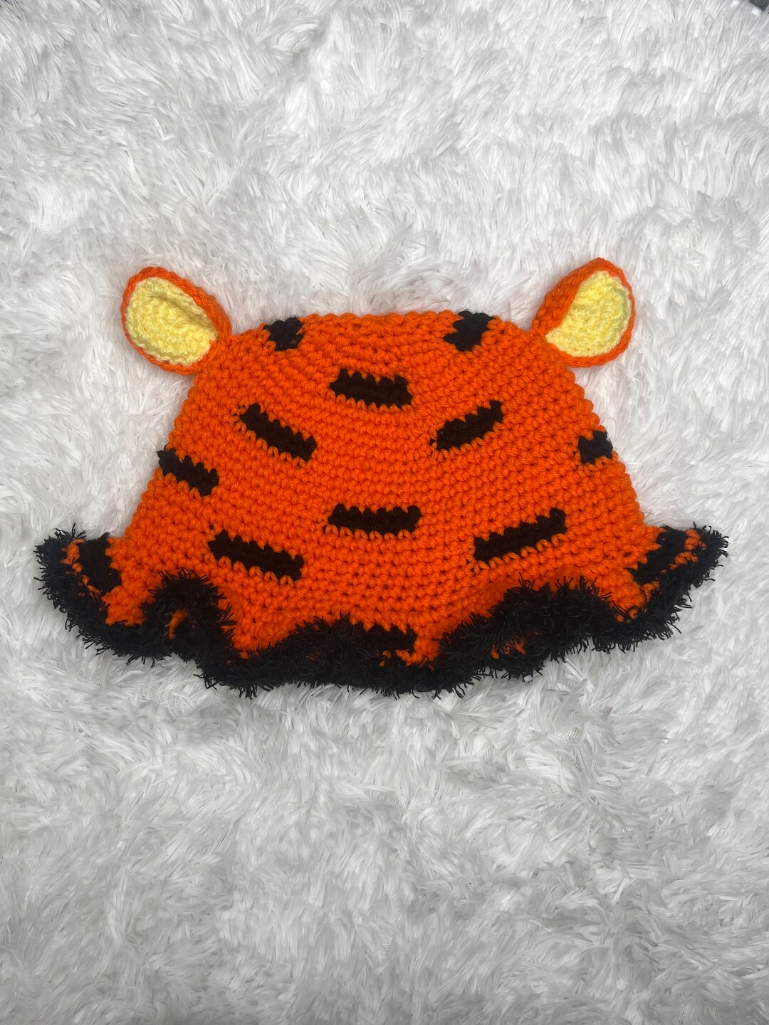 Tigger Crochet Bucket Hat - Etsy