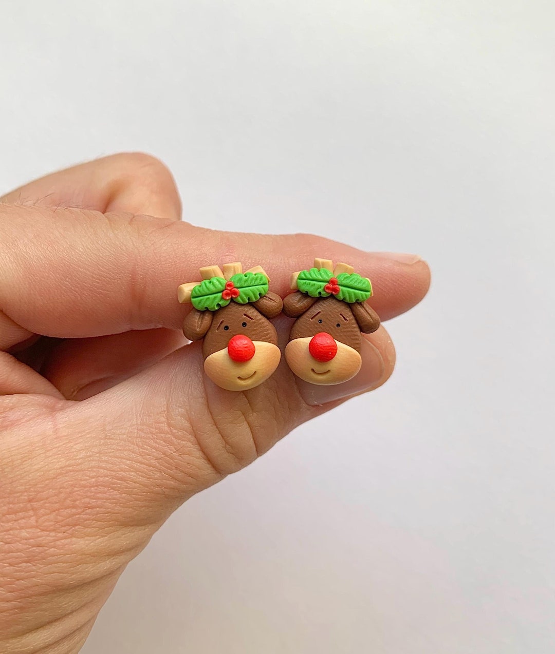 Reindeer Christmas Earrings, Rudolph Cute Christmas Gift for Kids and ...