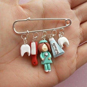 Dentist Pin - Tooth Dentist Gift Idea - Orthodontist Badge - Gift for ...