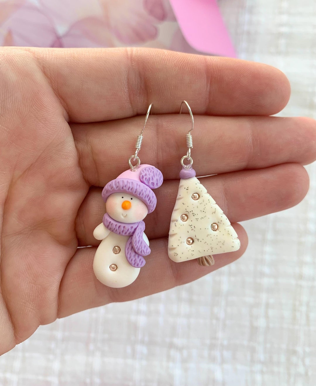 Snowmen Christmas Earrings, Snowman Jewelry, Christmas Gift, Secret ...