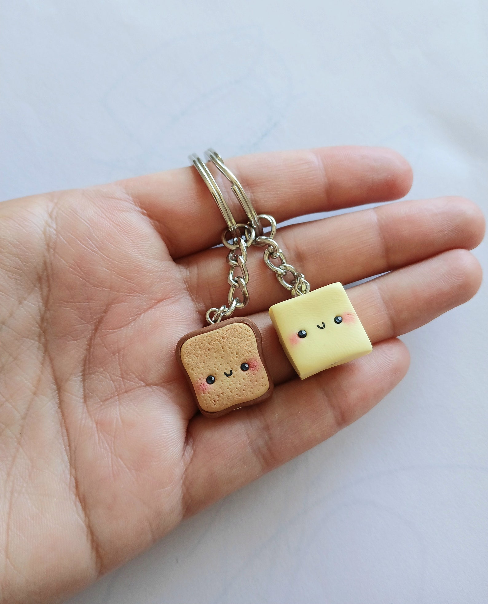 Butter and Toast Keychain Set, Best Friends Mothers Day Gift, Birthday ...