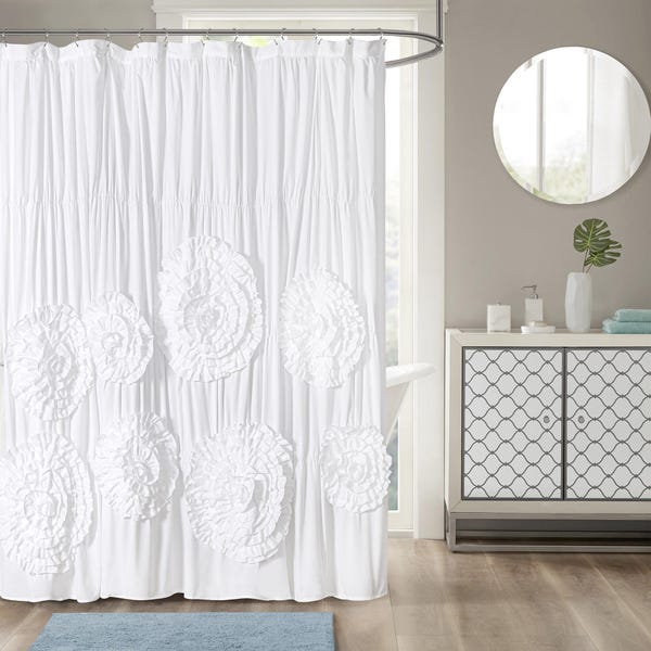Ruffle Shower Curtain - Etsy
