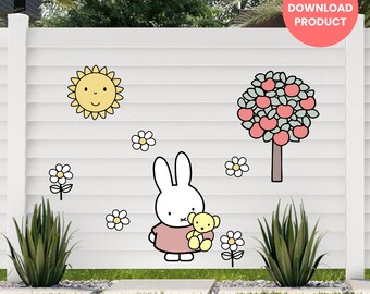 Miffy and Snuffy Cardboard Cutout Digital Download | Printable 1m / 3 ...