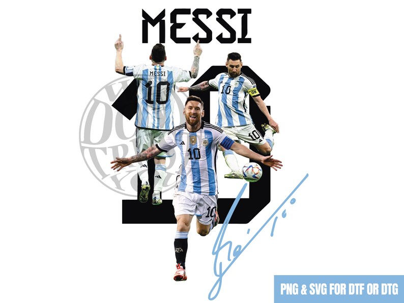 Leo Messi PNG & SVG Vector Files 4742 X 7077 Digital Download for Dtf ...