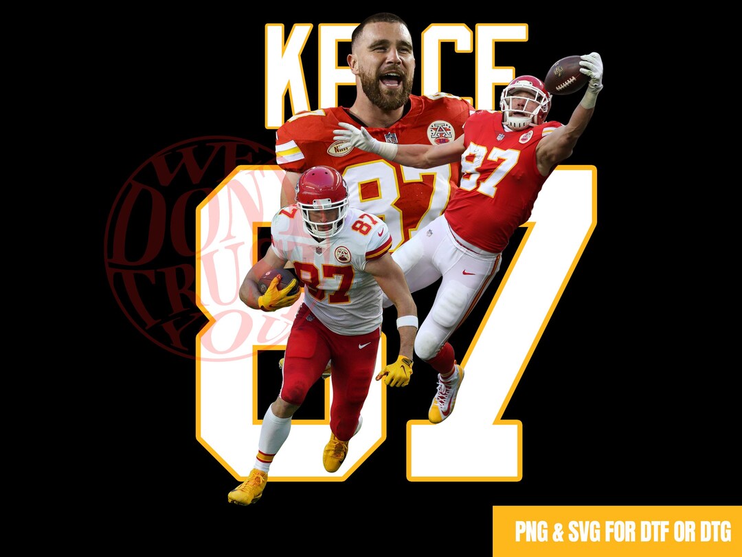 Travis Kelce PNG & SVG Vector Files 4142 X 5000 for Dtf and Dtg - Etsy ...