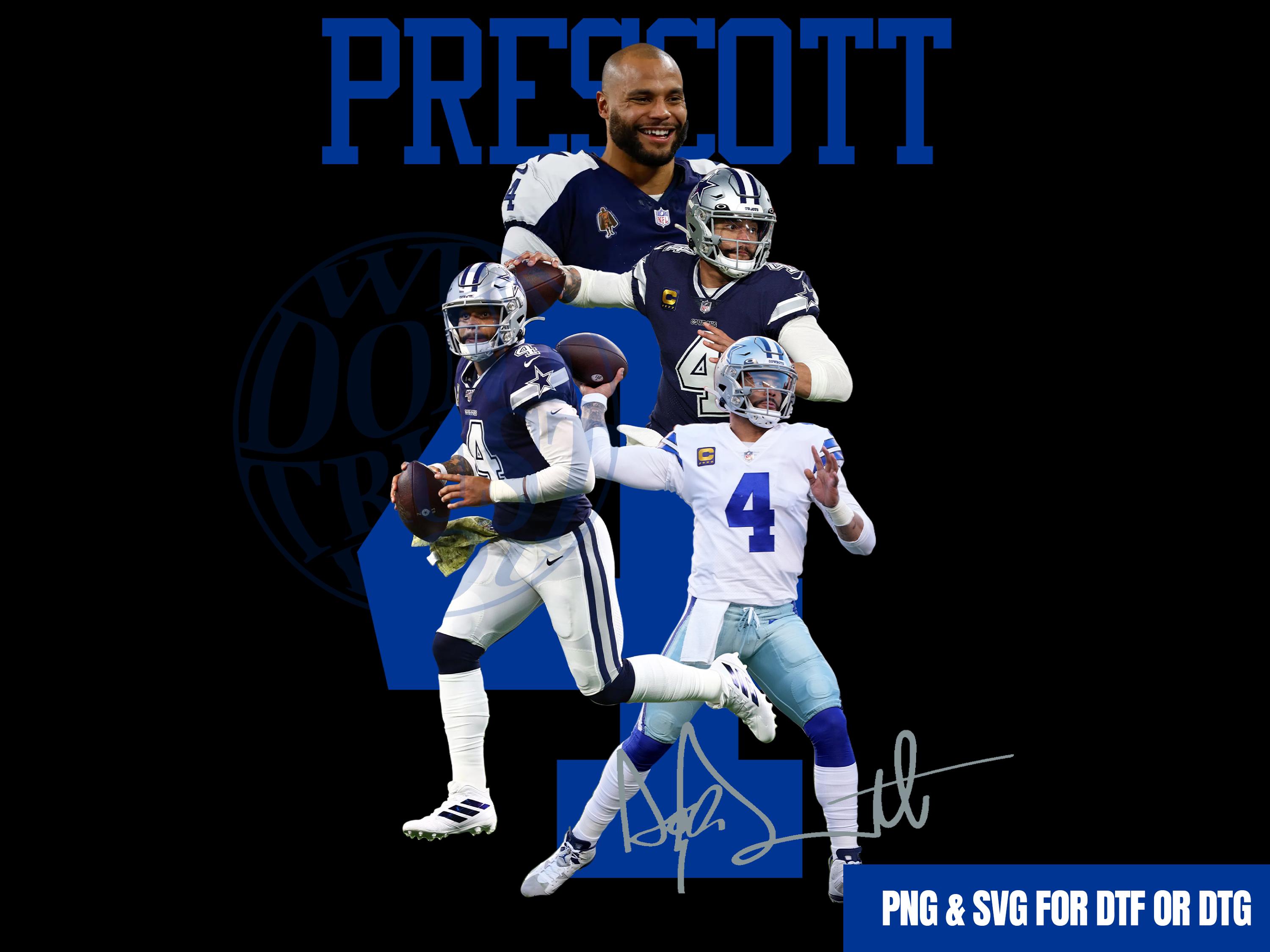 Dak Prescott PNG & SVG Vector Files 5000 X 5000 for Dtf and Dtg - Etsy