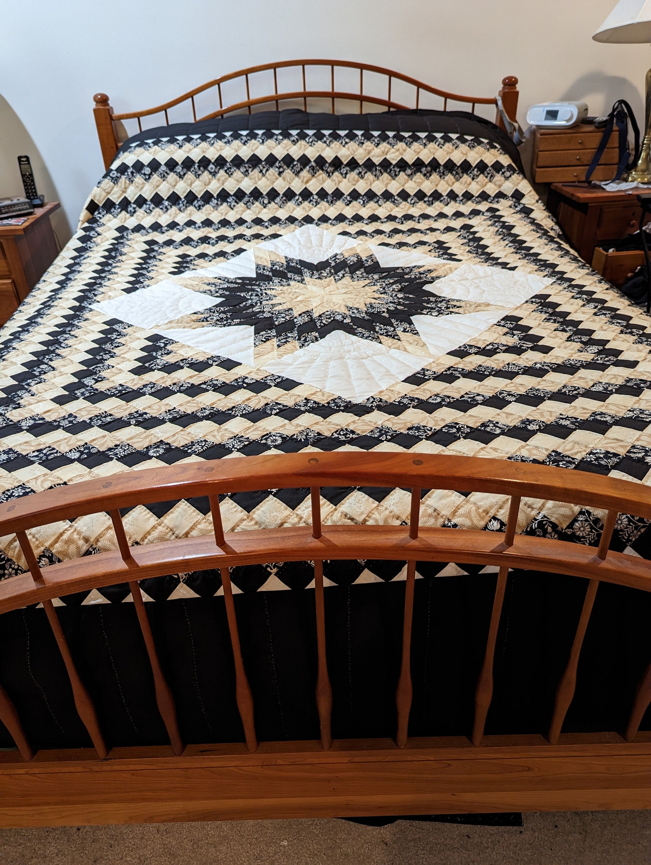 Queen Size Bedding, Amish Made, Handmade - Lone Star With Boston Common ...