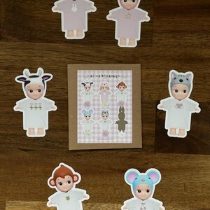 Blind Bag Babies Sticker Pack / Sonny Angel Inspired Vinyl Sticker Pack ...