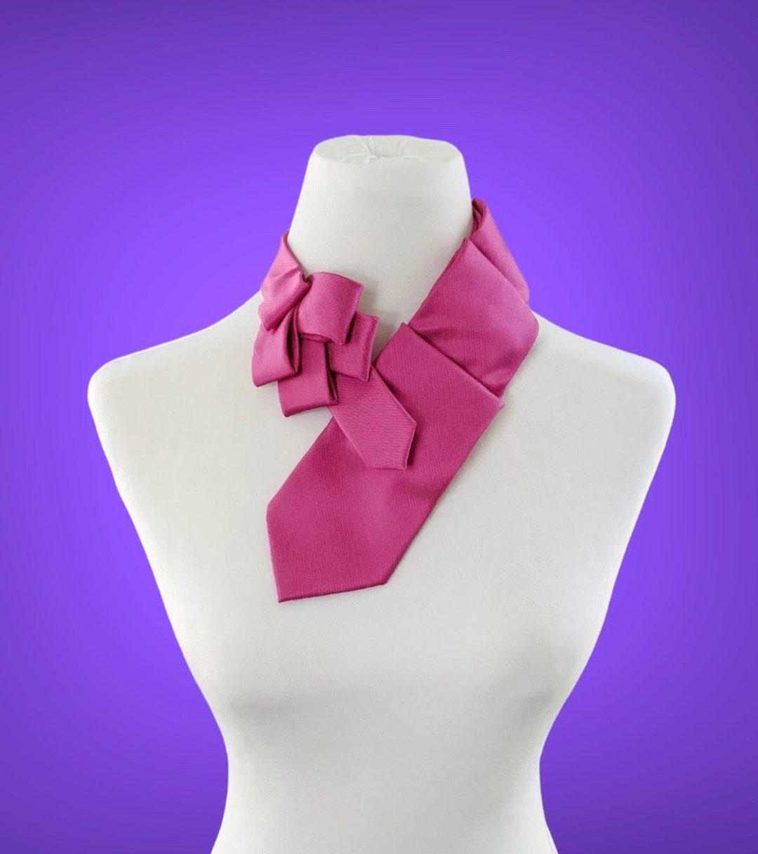 Pink Ascot - Unique Scarf - Menswear for Women - Gift for Necktie ...