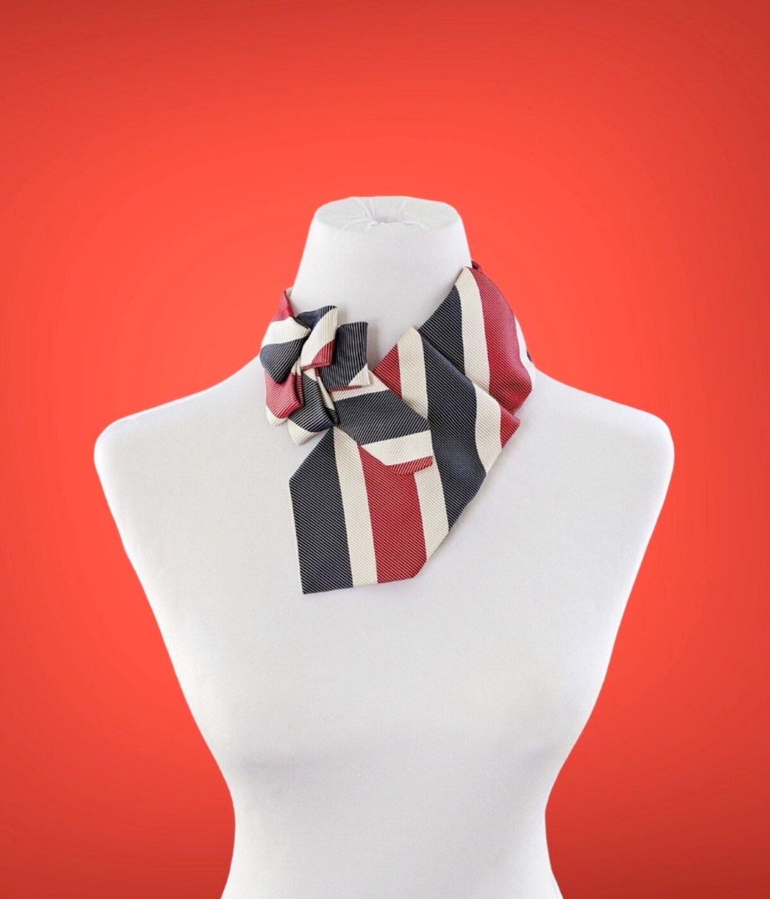Red White and Blue Scarf - Unique Scarf - Ethical Fashion - Striped ...