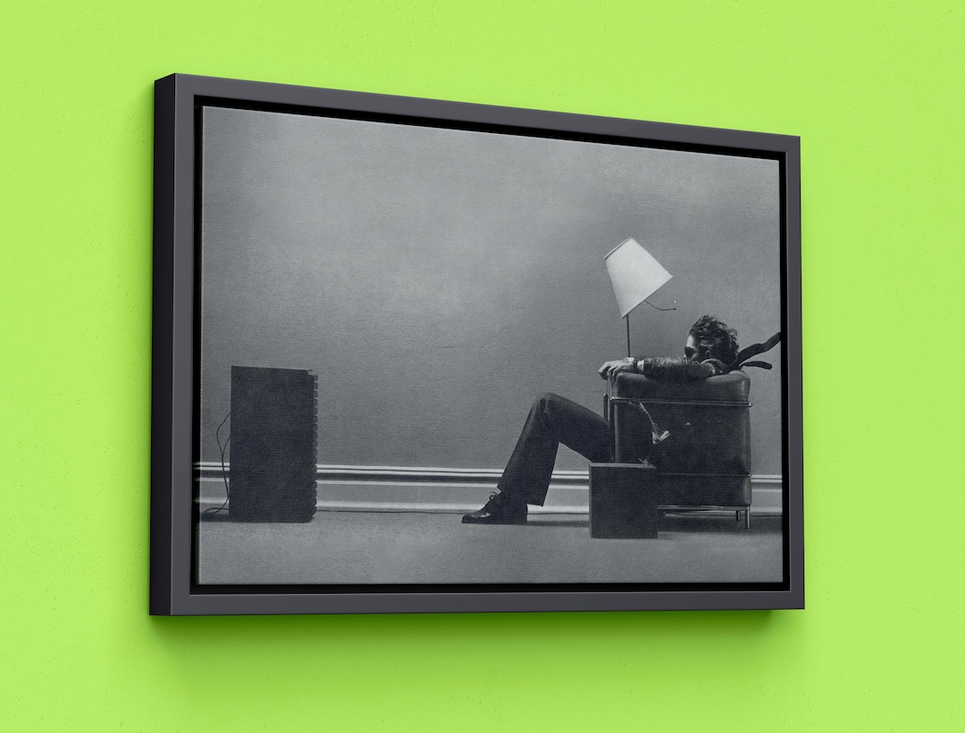 Blown Away Guy Maxell Ad 1979 Steve Steigman Poster, Framed Canvas ...