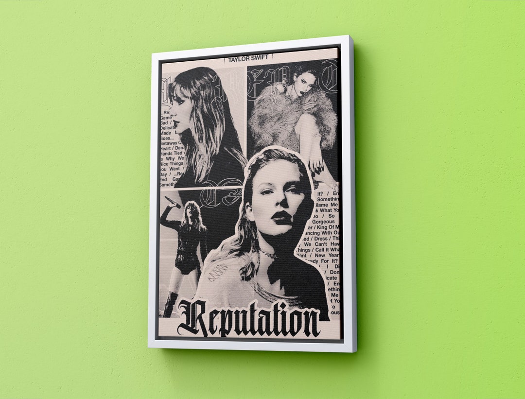Taylor Swift Reputation Poster Print, Music Canvas Wall Art for Modern ...