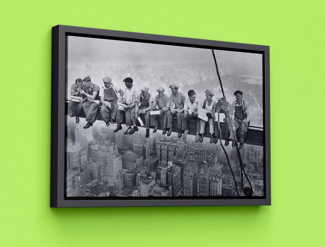 Lunch Atop a Skyscraper Photographer Canvas, New York Poster, Wall Art ...